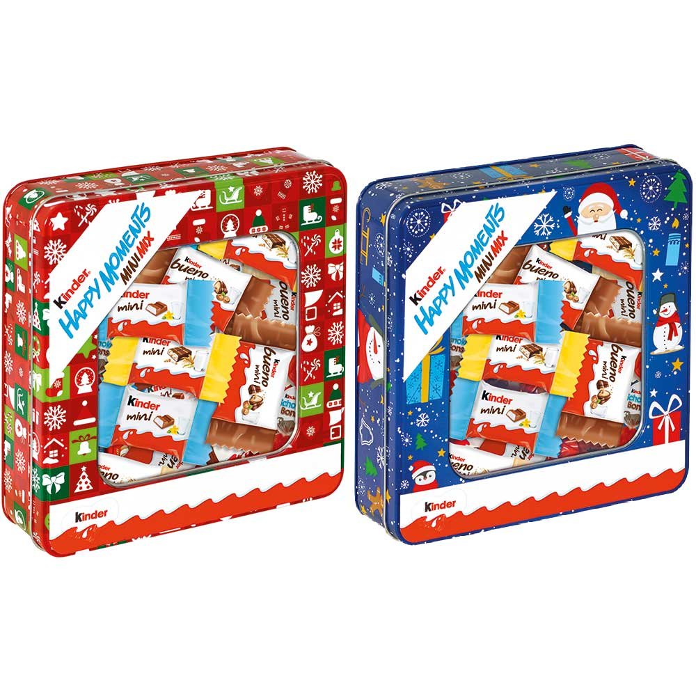 Ferrero Kinder Happy Moments Mini Mix Juledåse 197 G - Karkkikauppa24.fi