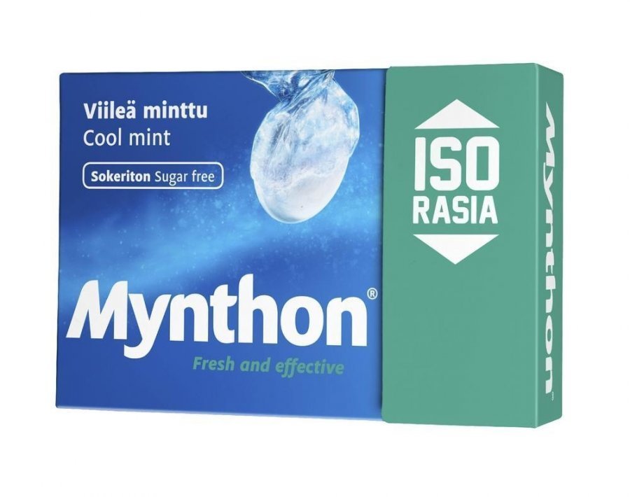 Mynthon 85 G Viileä Minttu, Sokeriton - Karkkikauppa24.fi
