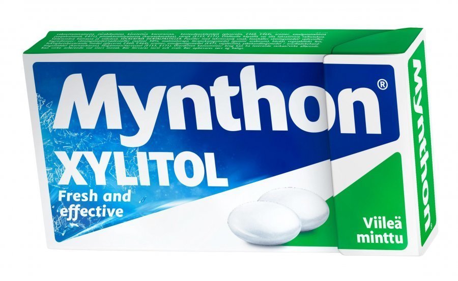 Mynthon Xylitol 31g Viileä Minttu - Karkkikauppa24.fi